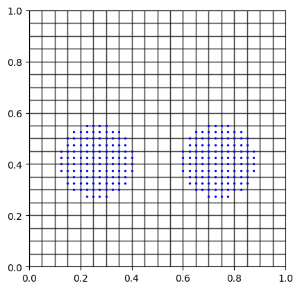 Practice-1: elastic body collision — Learn MPM 2D